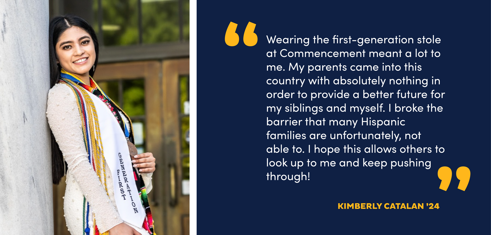 First Generation Commencement Stole Project · GiveCampus