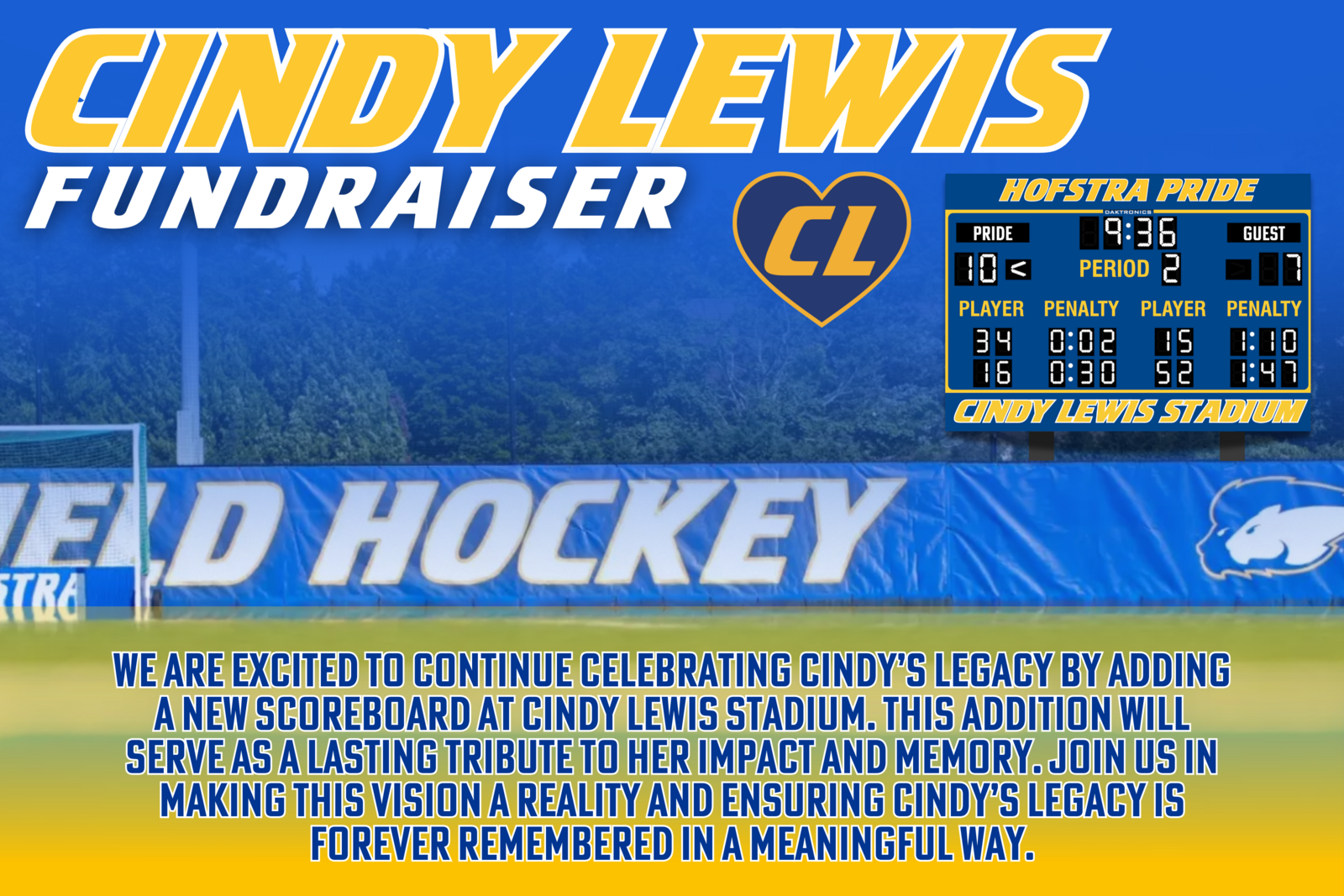 Cindy Lewis EmpowHER Fund for Women's Athletics · GiveCampus