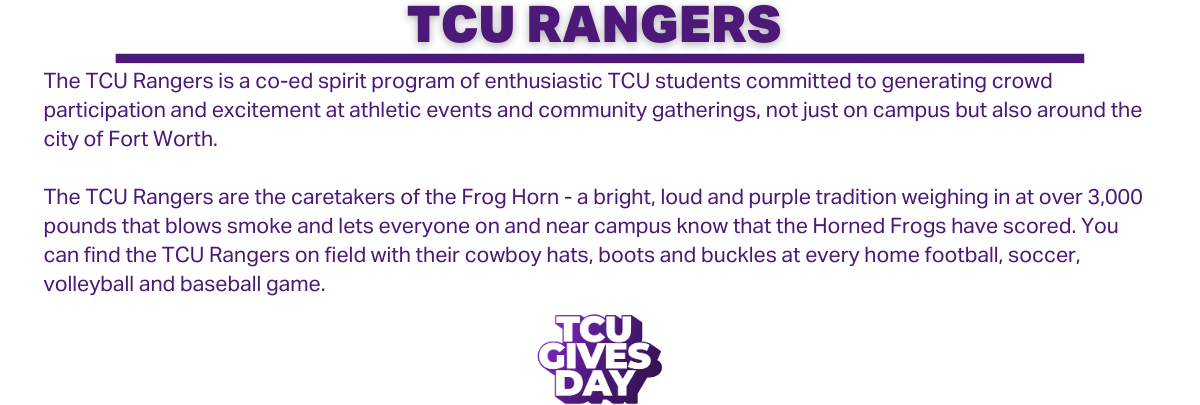 TCU Rangers · GiveCampus