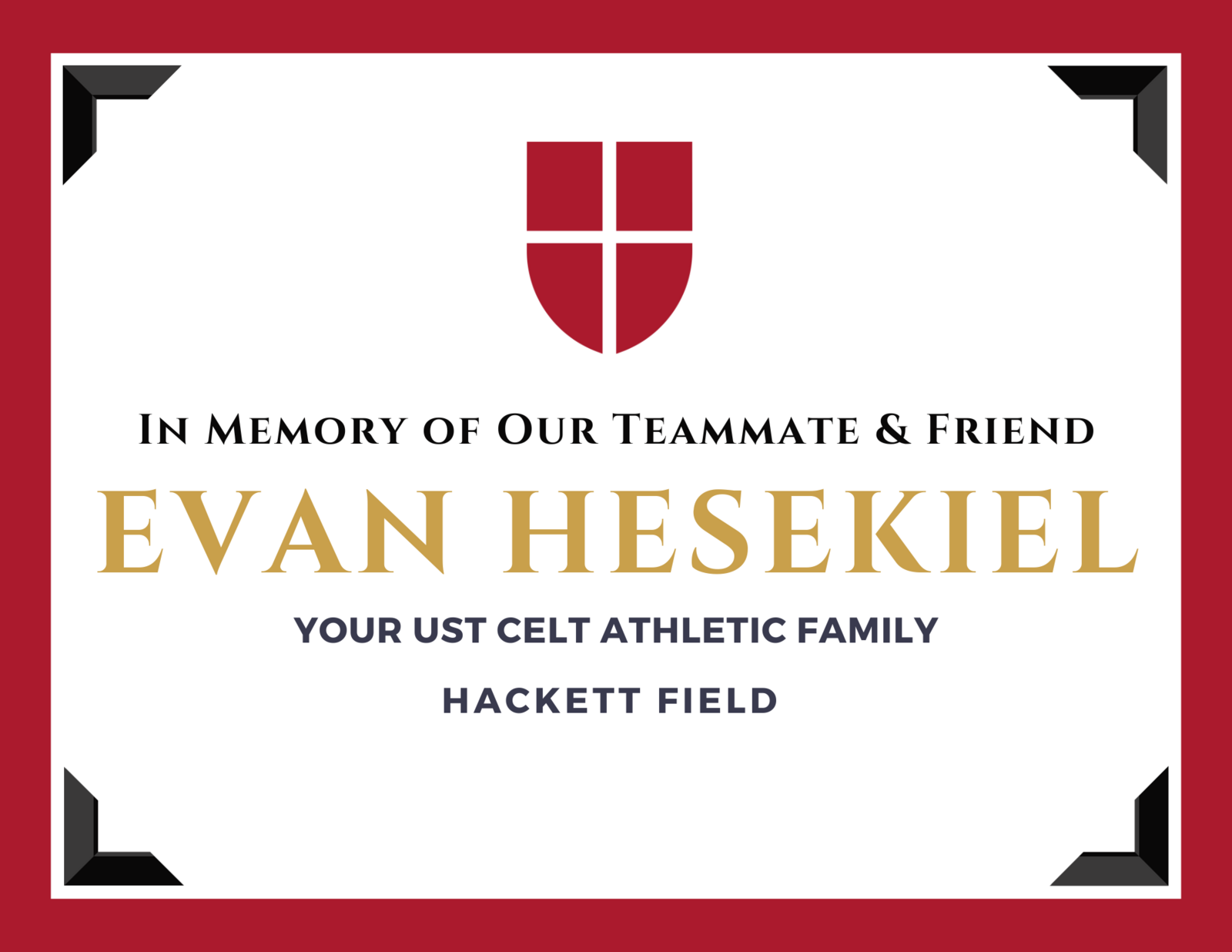 Evan Hesekiel Memorial Tree Marker · GiveCampus