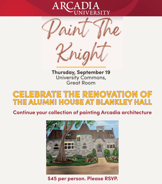 Arcadia University: Paint The Knight Reimagined! · GiveCampus