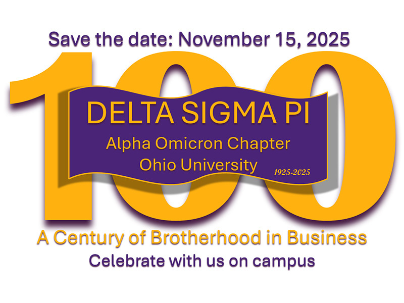 Ohio University: Delta Sigma Pi 100th Anniversary · GiveCampus