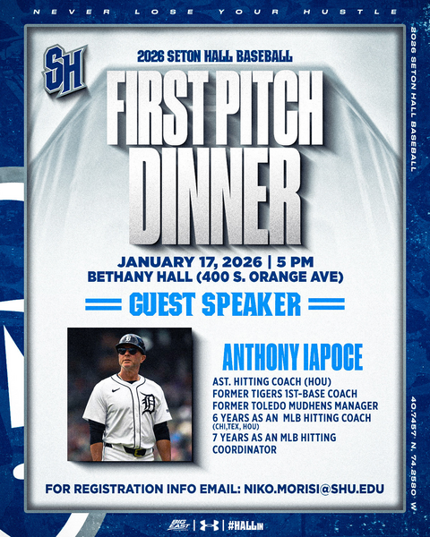 Seton Hall University: Seton Hall Baseball First Pitch Dinner · GiveCampus