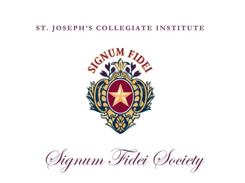 St. Joseph Collegiate Institute: 2024 Signum Fidei Society Induction ...