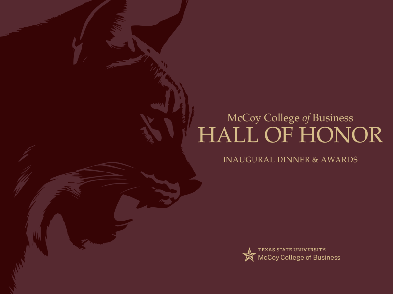 Texas State University: 2026 McCoy College Hall of Honor · GiveCampus