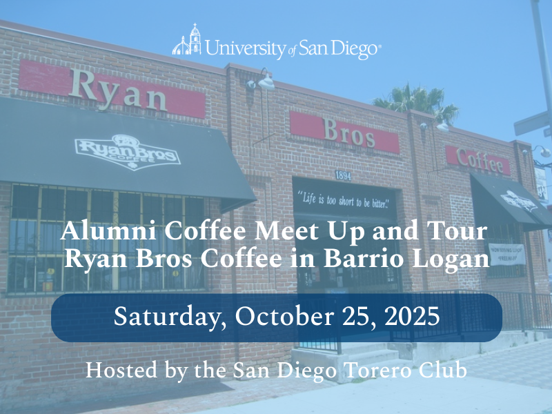 University of San Diego: Alumni Meet Up and Tour of Ryan Bros Coffee in ...