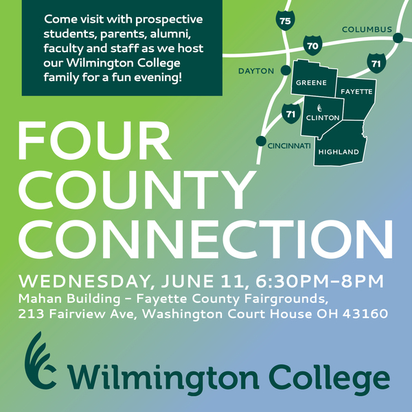 Wilmington College: Join Us for the Four County Connection! · GiveCampus